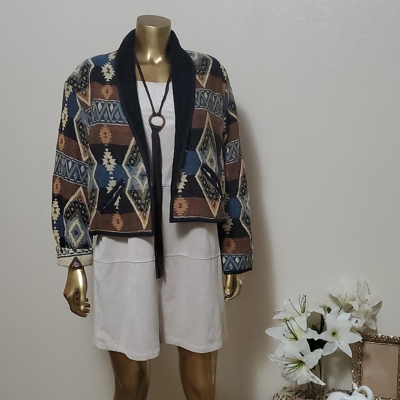 New Identity | Jackets & Coats | Vintage New Identity Aztec Western ...